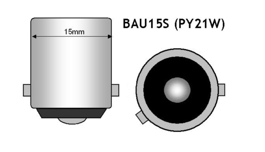 Set 2 leduri semnalizare CAN-BUS PY21W soclu BAU15S pentru Volkswagen ...