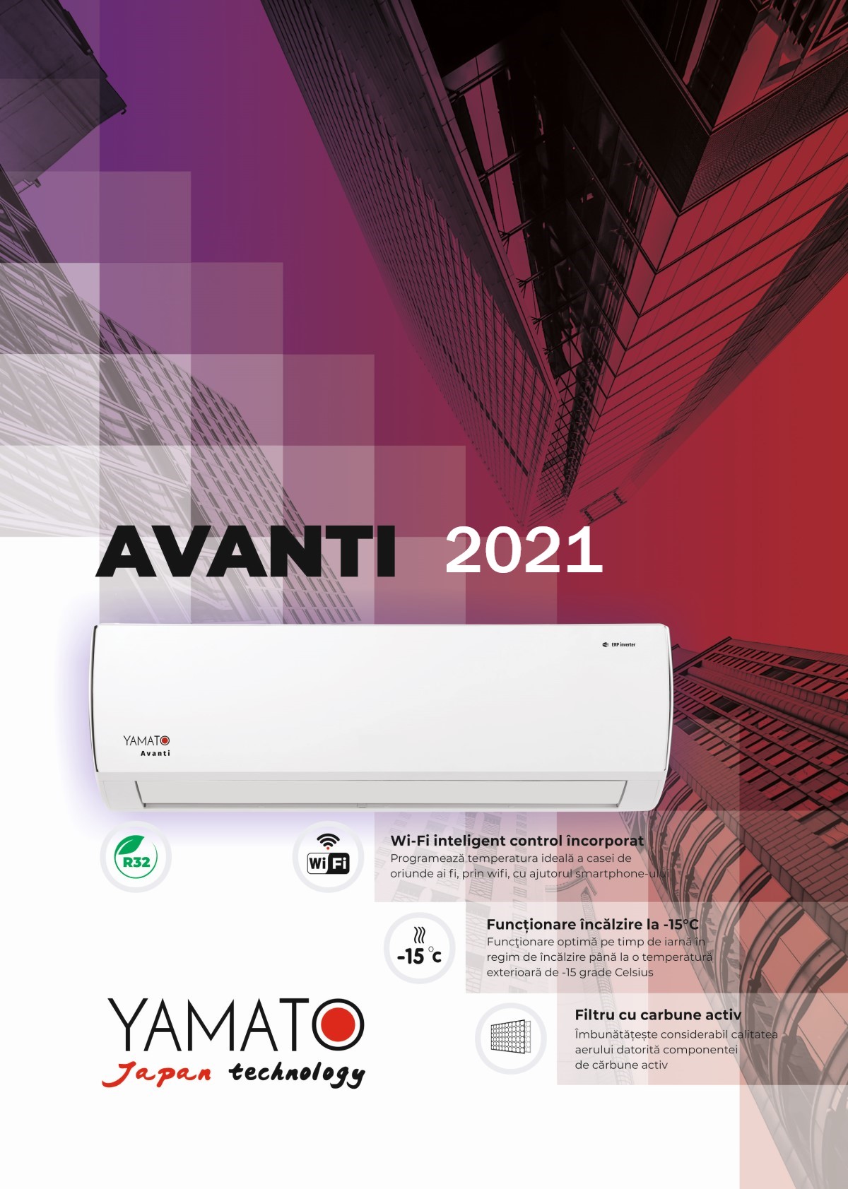 Pachet Avanti 9000btu/h ( echipament + amortizoare ) Yamato Model 2021 ...