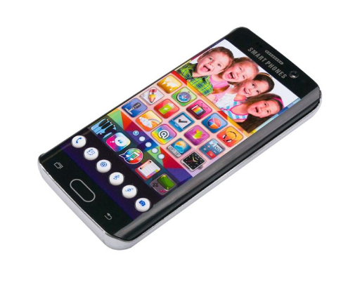 Telefon mobil de jucarie cu taste, sunet si lumini, 14 x 6,5 x 1 cm ...