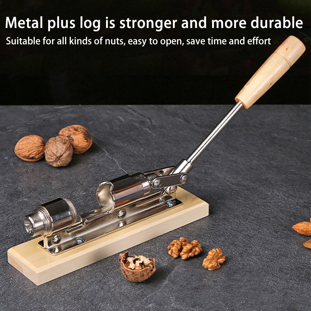 Spargator manual pentru nuci, material otel si lemn - eMAG.ro
