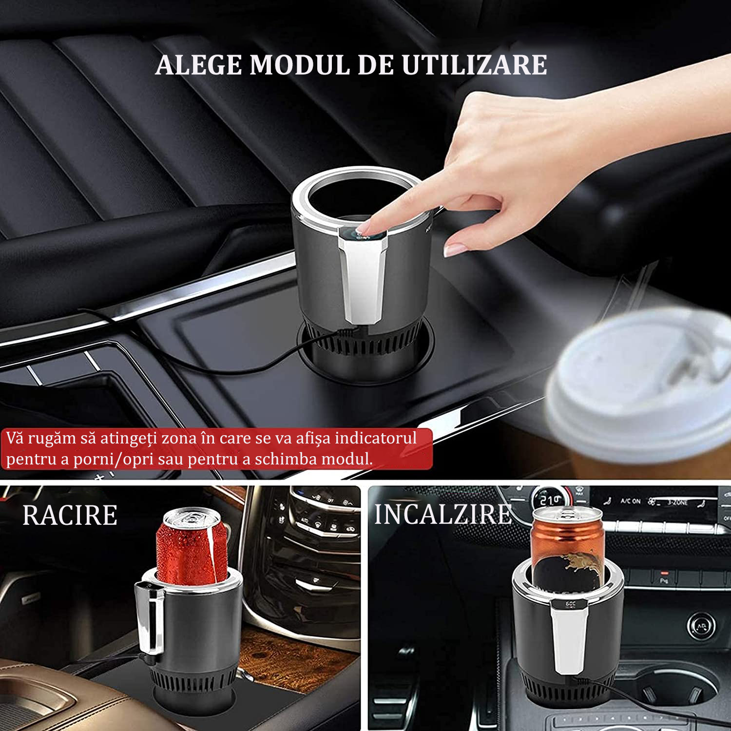 Pahar 2in1 inteligent cu functie de incalzire si racire rapida pentru ...