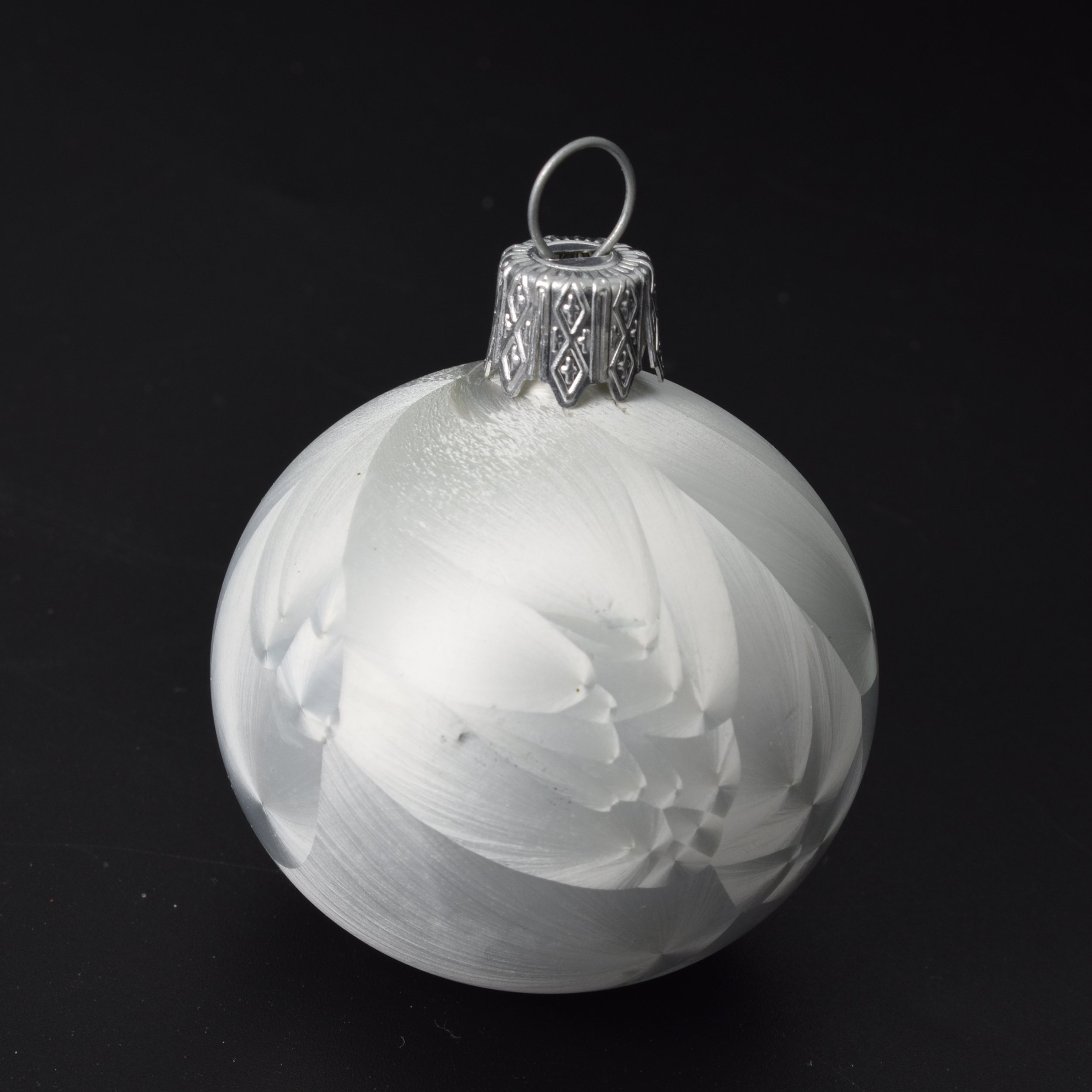 Set 6 globuri decoratiune Craciun, glob suflat din gura, diametru 6 cm ...