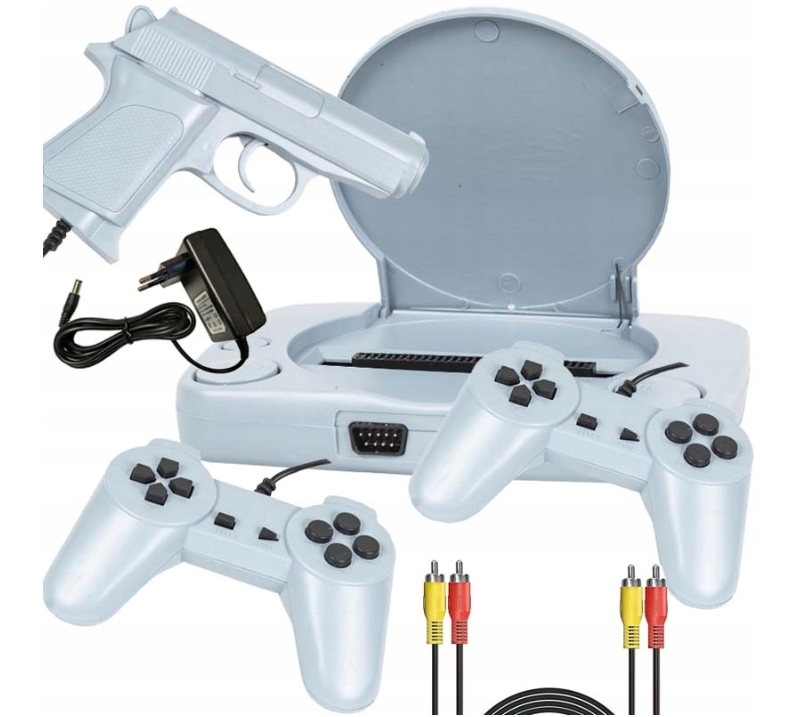 Consola de jocuri video, Zola®, 2 gamepad-uri, pistol, consola, cablu ...