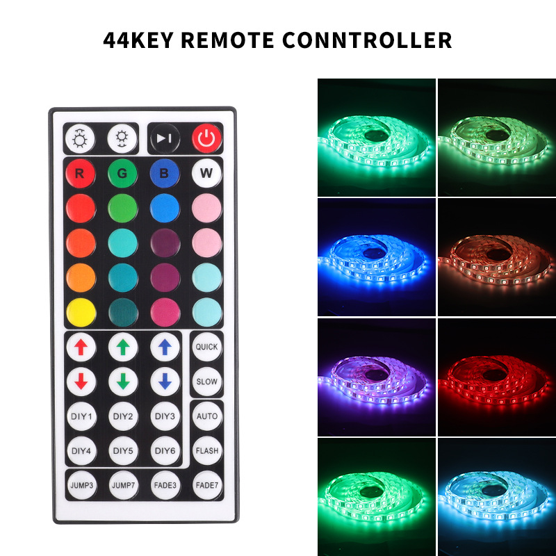 Kit banda LED RGB, Control telecomanda, 10m, multicolor - eMAG.ro