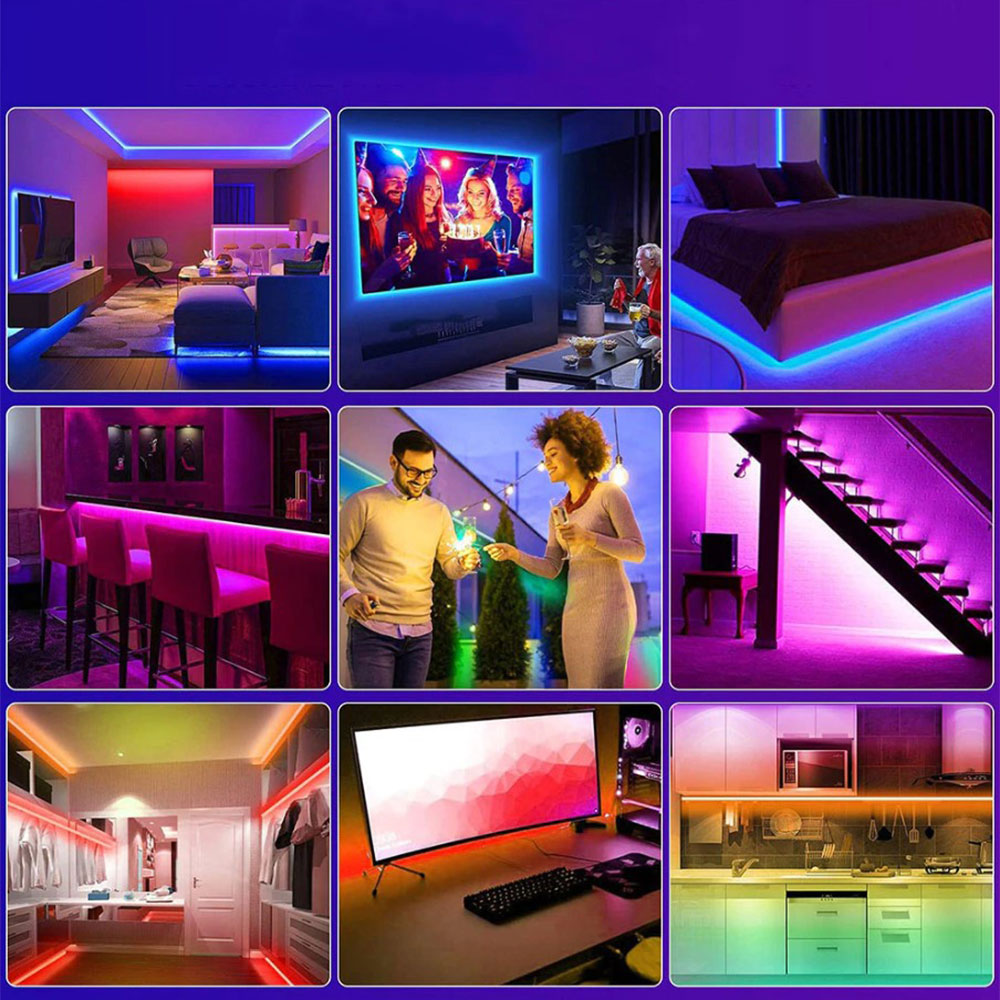 Kit Banda LED 5050 RGB SIKS, Exterior IP65, Control Din Telecomanda ...