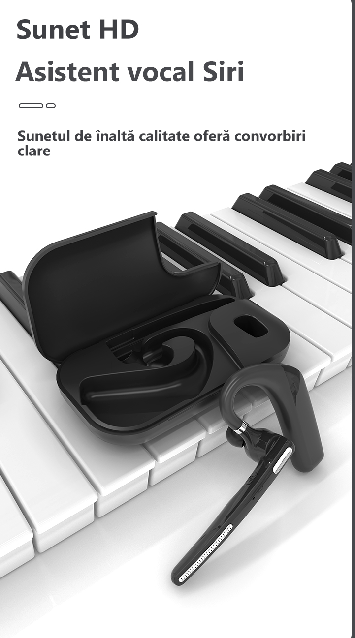Casca Bluetooth Wireless Mapajoy, Bluetooth 5.0, Autonomie 100h, Sunet ...