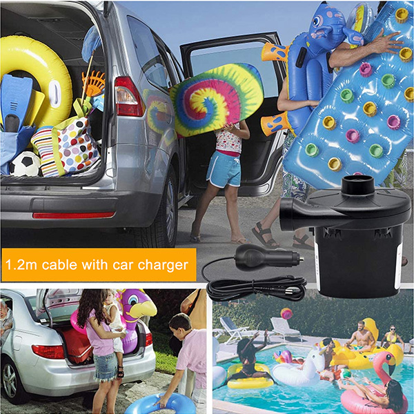 Pompa Electrica Pentru Umflat Si Dezumflat Saltele, Darklove, Cu 3 duze ...