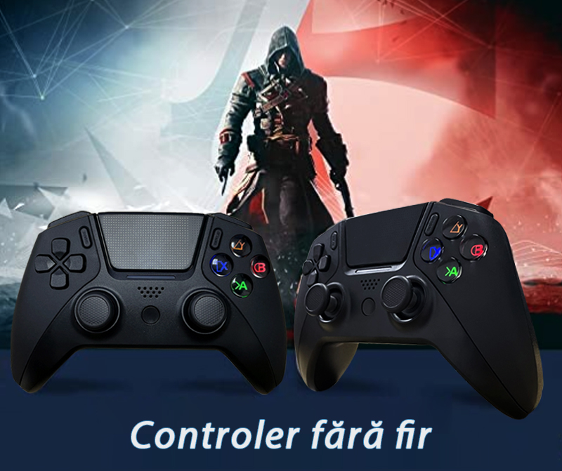 Controler wireless, Pentru PS4/PS3/Android/PC/IOS, Conexiune Bluetooth ...