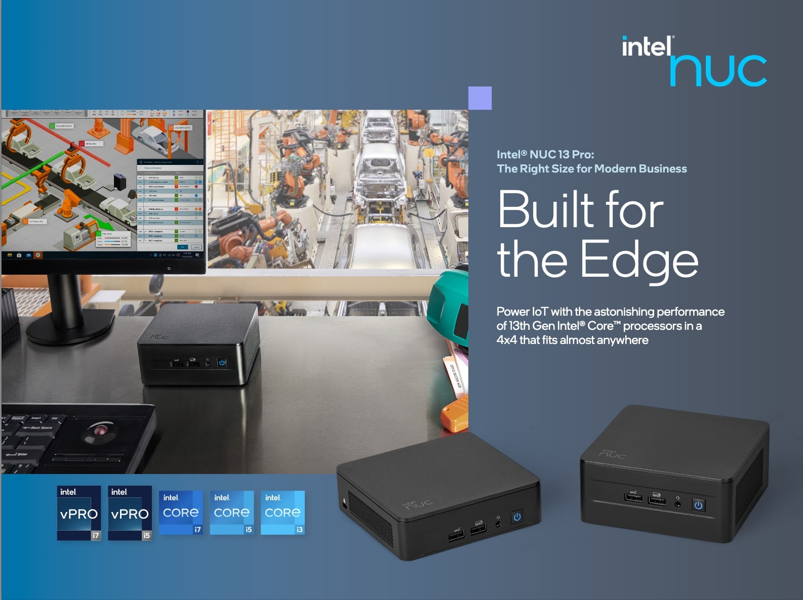 Mini PC Intel® NUC 13 Pro Kit NUC13ANHi5 Intel® Core™ i5-1340P ...