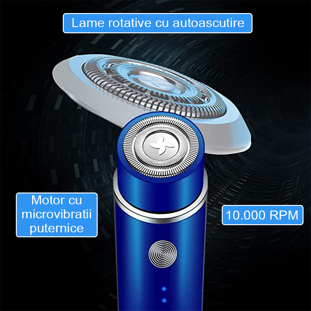 Mini aparat de ras, electric, wireless, rezistent la apa, portabil ...