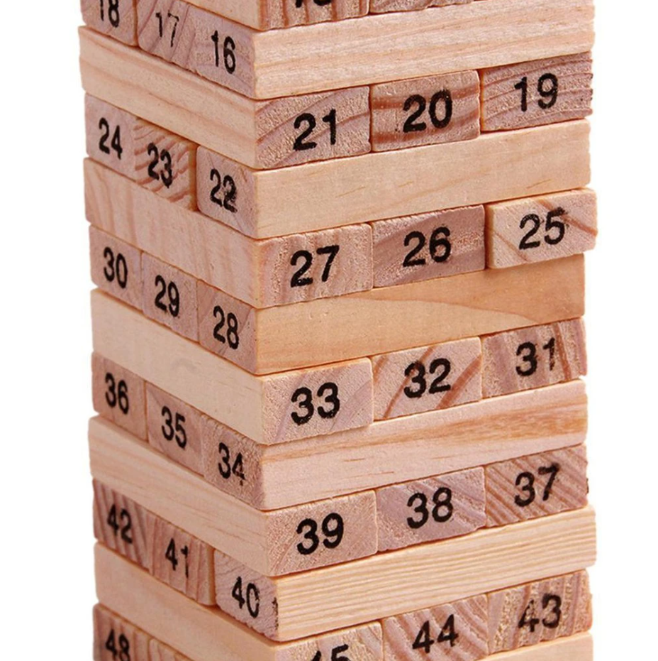 Jenga játék, Zola®, 54 db, 16x5 cm, fa - eMAG.hu
