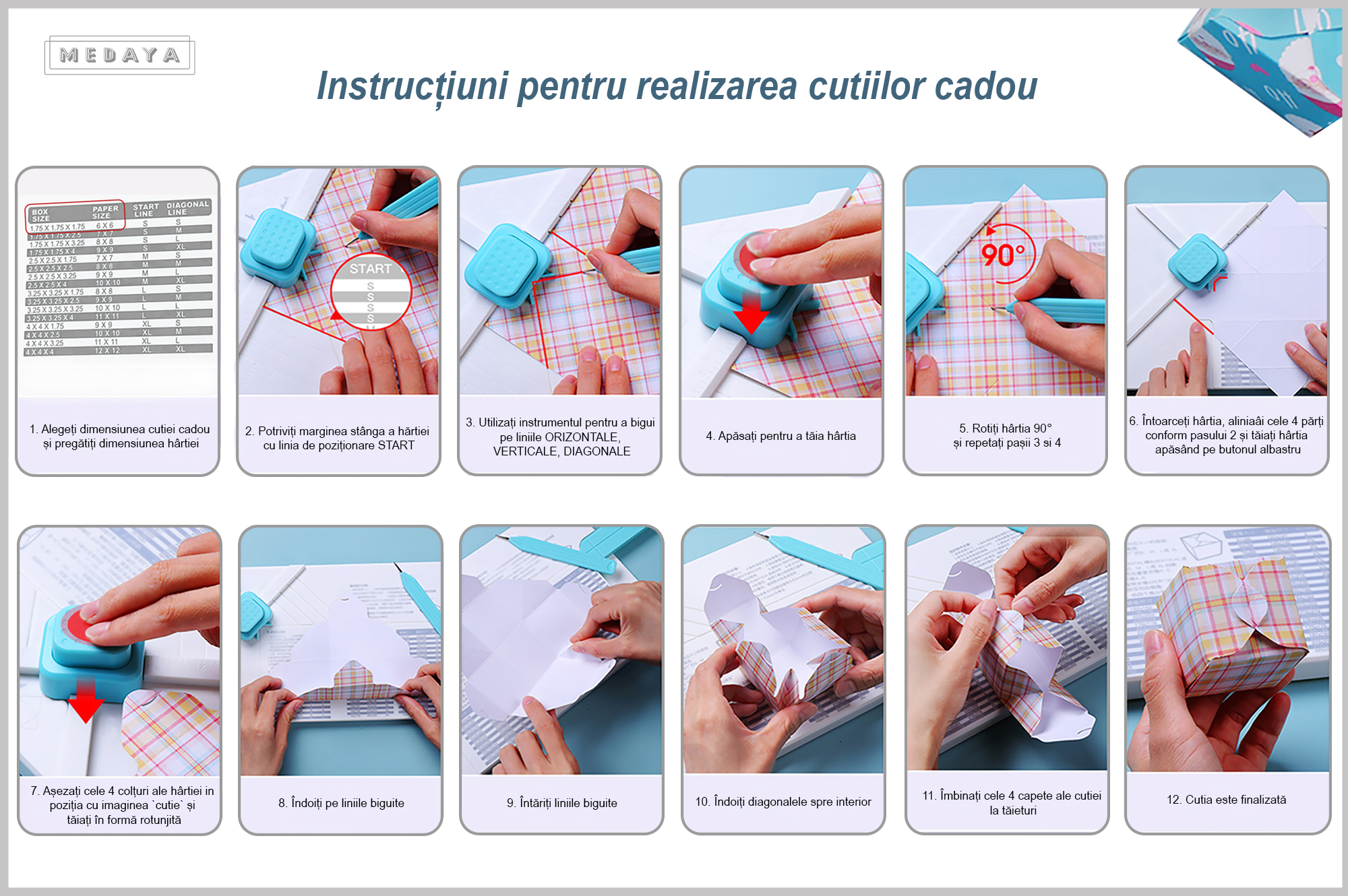 Tabla multifunctionala 4 in 1, ghilotina, trimmer, biguit, realizare ...