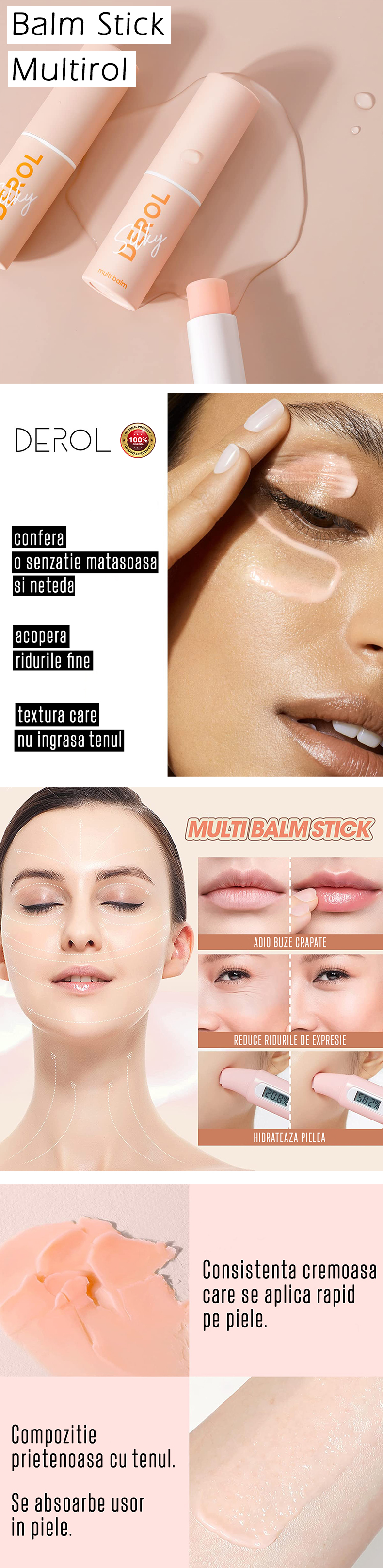 DEROL Ajak- és arcbalzsam, pálcika, 7gr - eMAG.hu