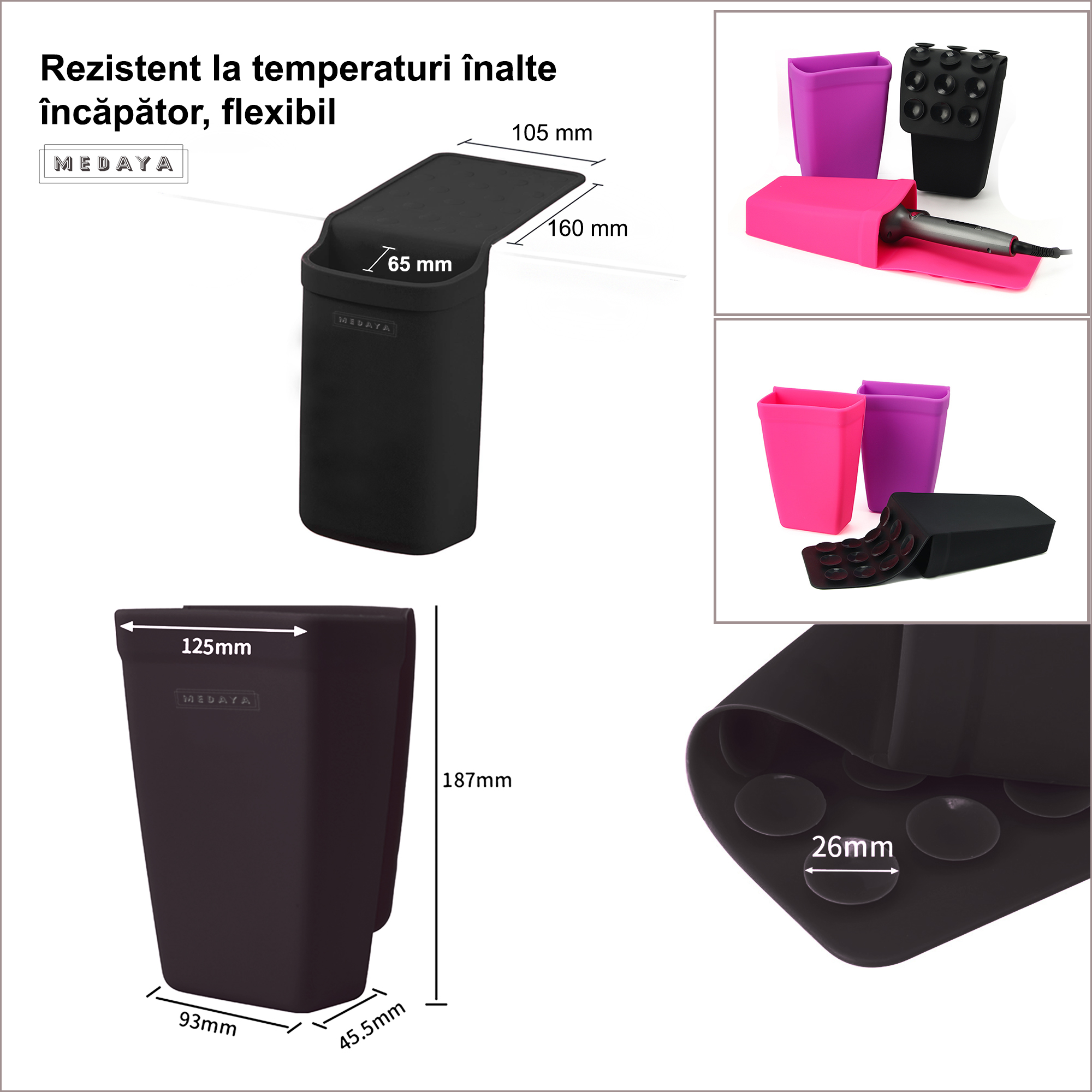 Suport protectie termica 2 in 1 Medaya din silicon special pentru ...