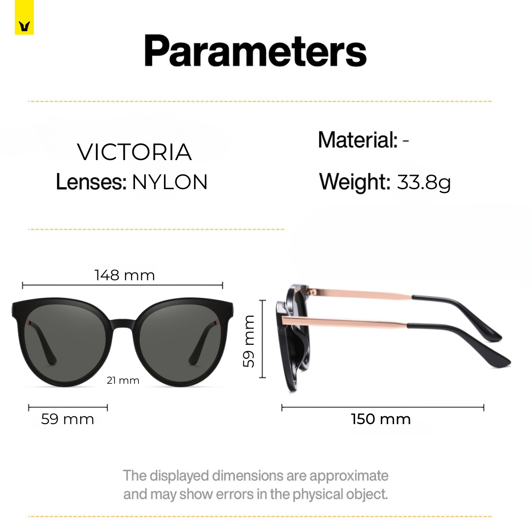 Слънчеви очила, uVision Victoria Black Gold, стъкла NVision, Дамски ...