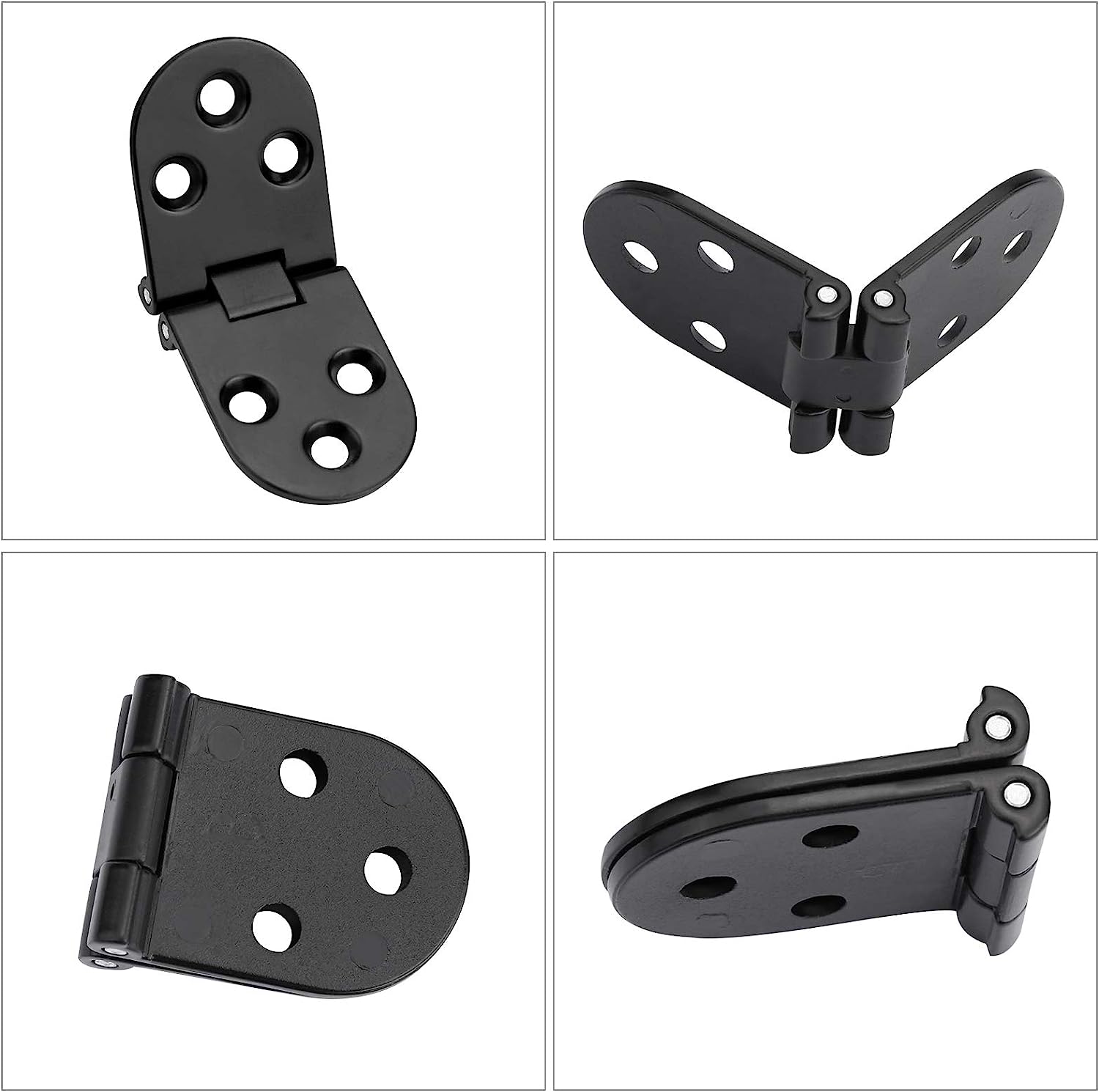 Set 4 balamale pivotante, JENUOS®, Cu suruburi, Negru - eMAG.ro