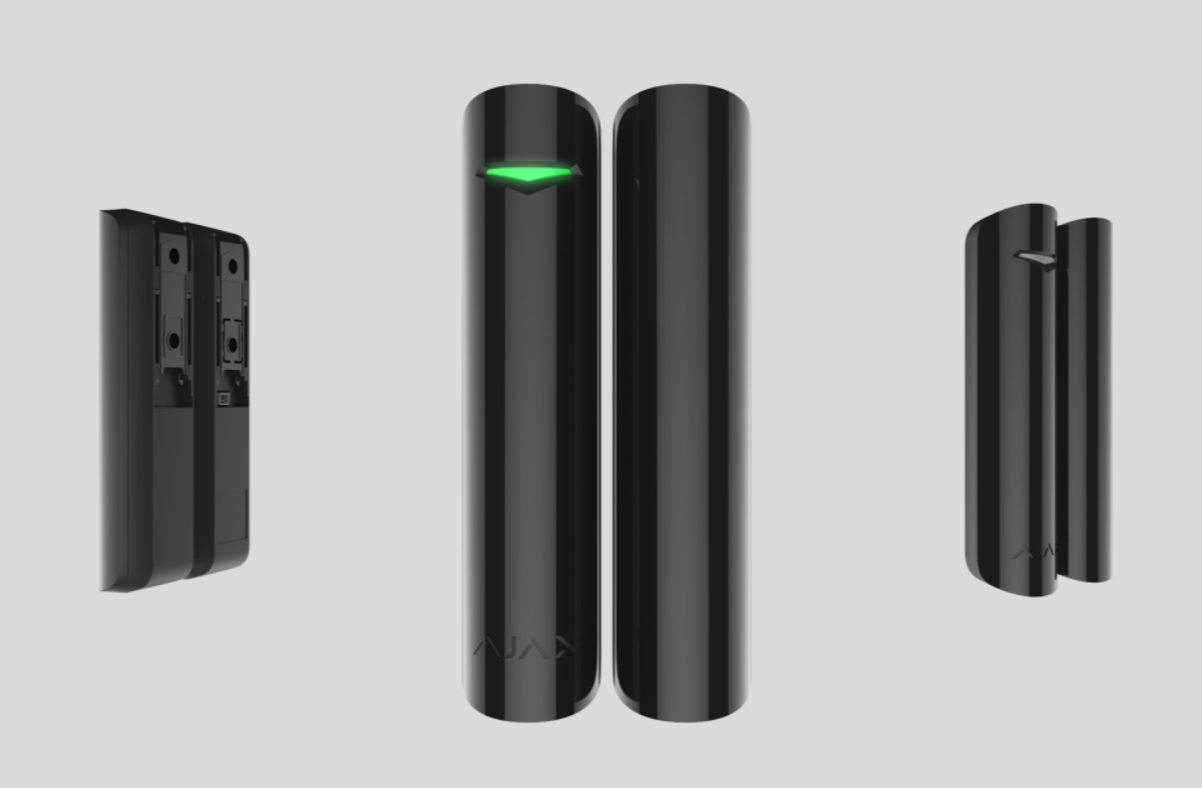 Contact magnetic wireless Ajax DoorProtect WH, aparent, 1 intrare NC ...