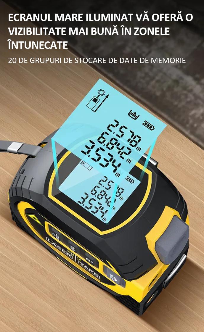 Ruleta Profesionala Multifunctionala Cu Laser 3 in 1, Nortiapro ...