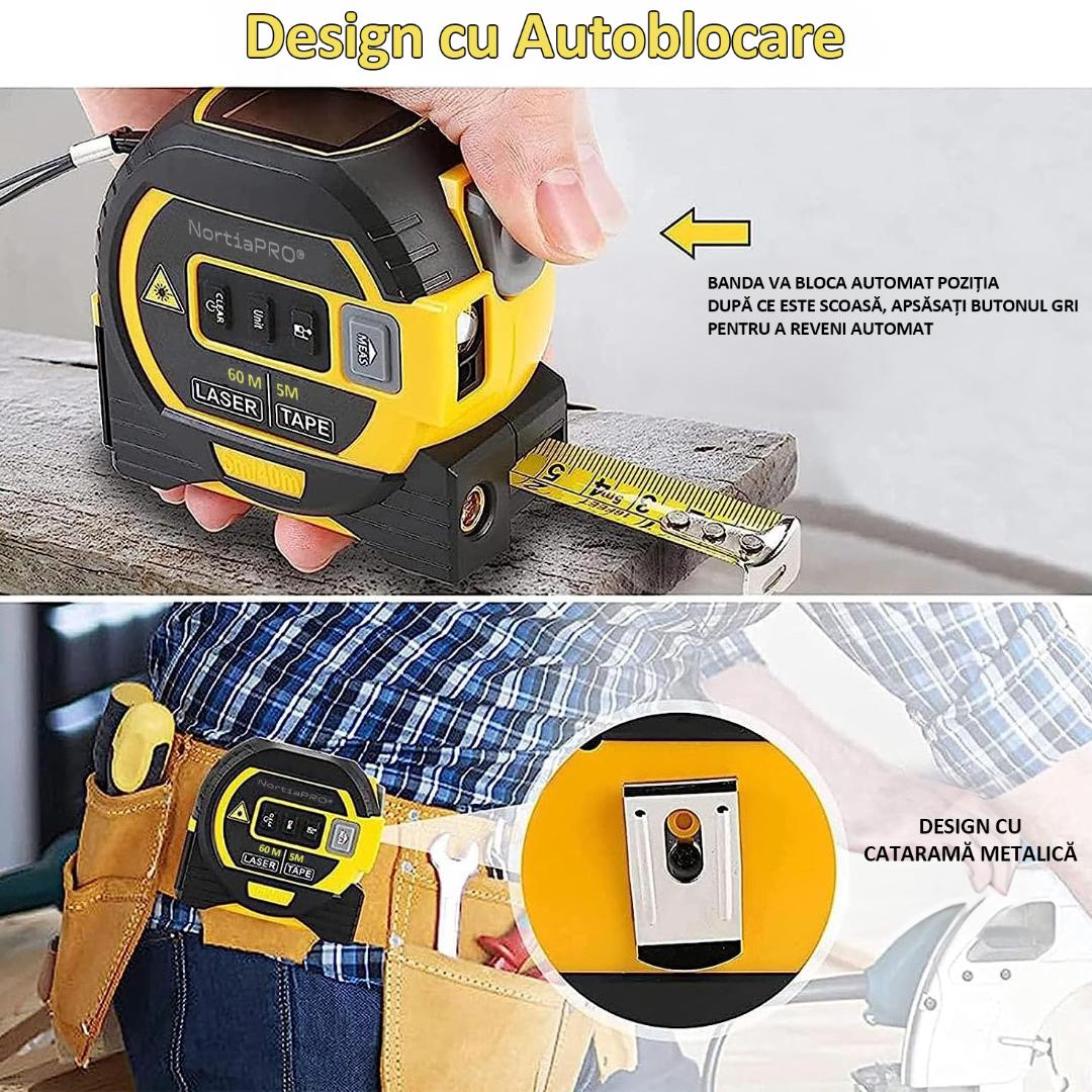 Ruleta Profesionala Multifunctionala Cu Laser 3 in 1, Nortiapro ...