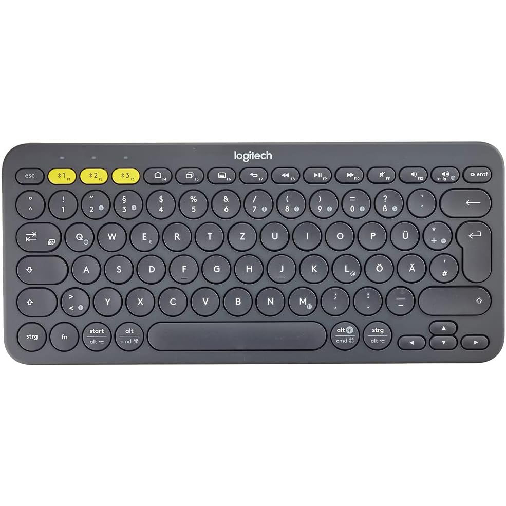 Tastatura Bluetooth Logitech K380, Multi-Device, layout DE German, Roz ...