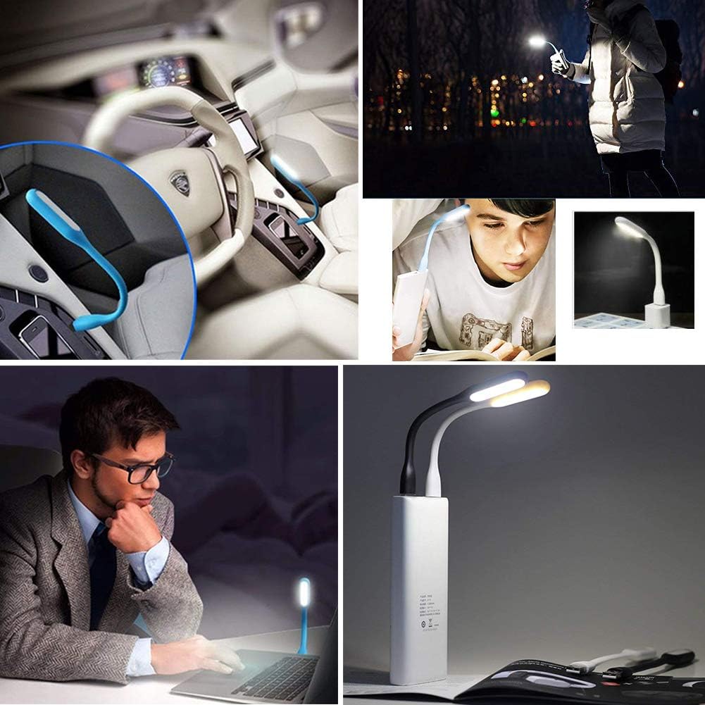 Set 12 Lampa Led cu alimentare USB, JENUOS®, Flexibila, Portabila ...