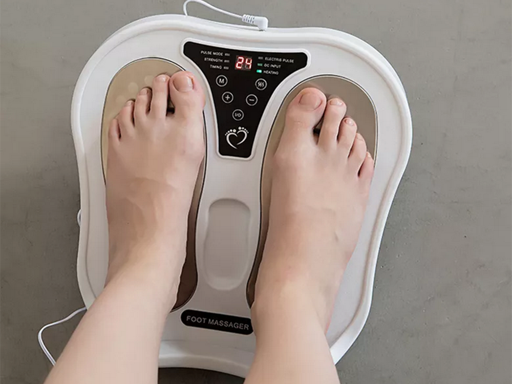 Masszírozó talp elektrostimulációval, UBX, távirányítóval, 15 különböző ...