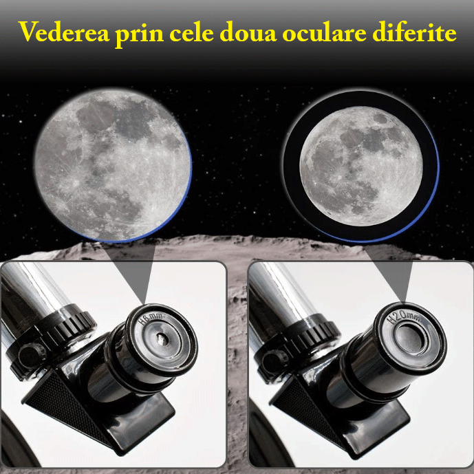 Telescop Astronomic SIKS Profesional Pentru Copii Si Adulti, Cu Trepied ...