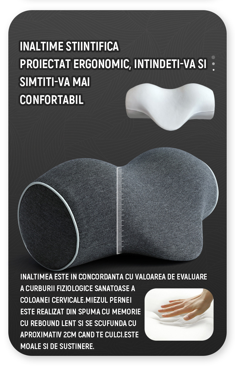 Perna ortopedica cervicala pentru dormit, Portabil, ameliorarea durerii ...