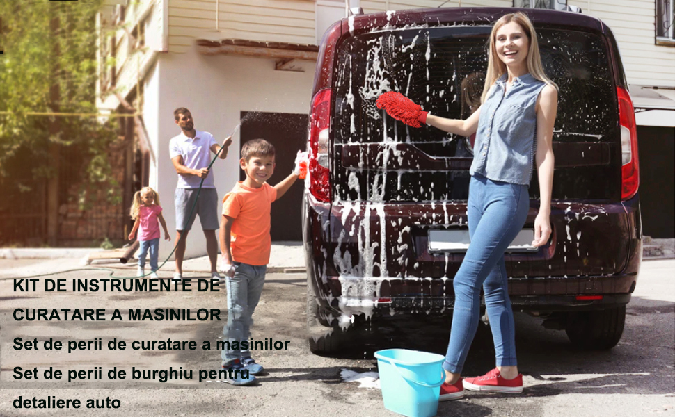 Set profesional 18 Piese Detailing Auto pentru Curatare Interior ...