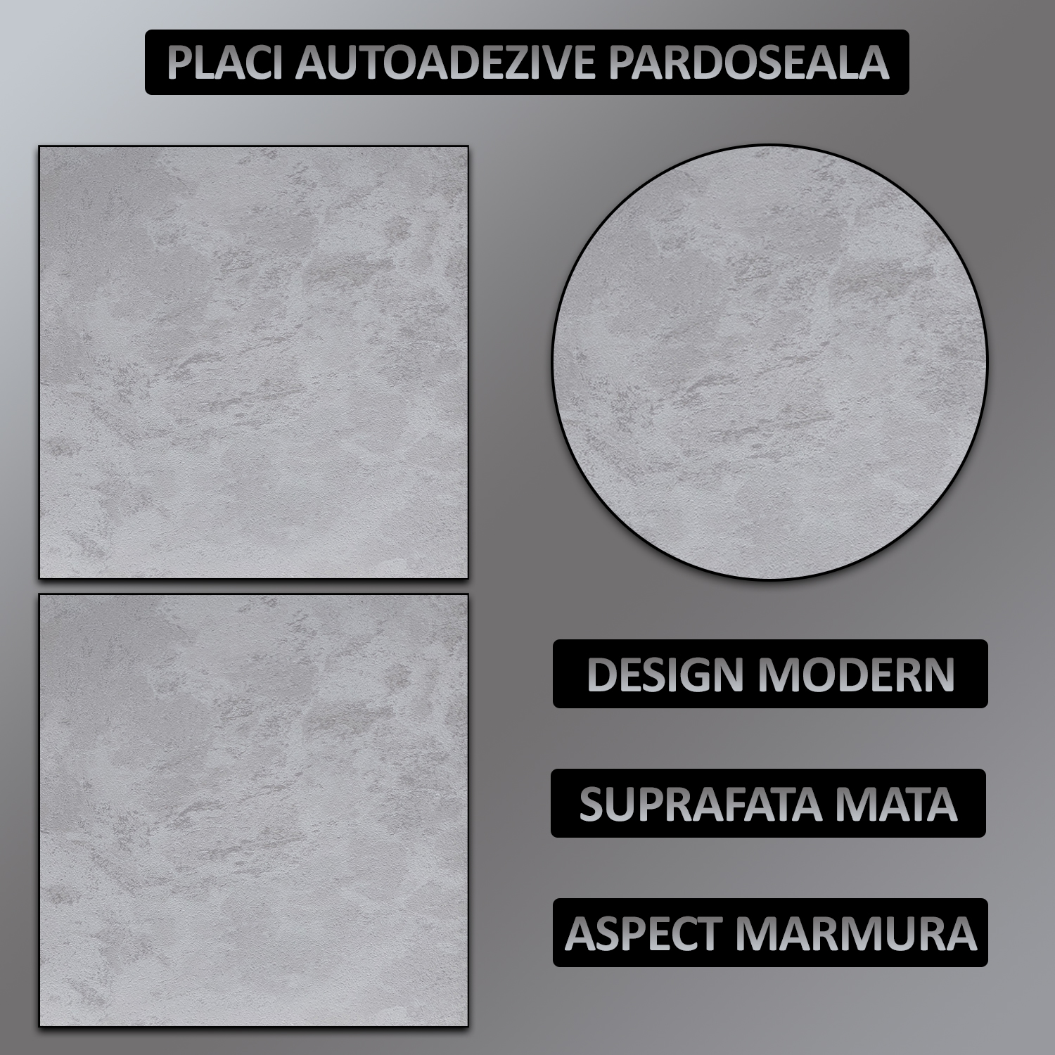 Set 54 x placi din PVC autoadezive pentru podea/perete NEXTLY ...