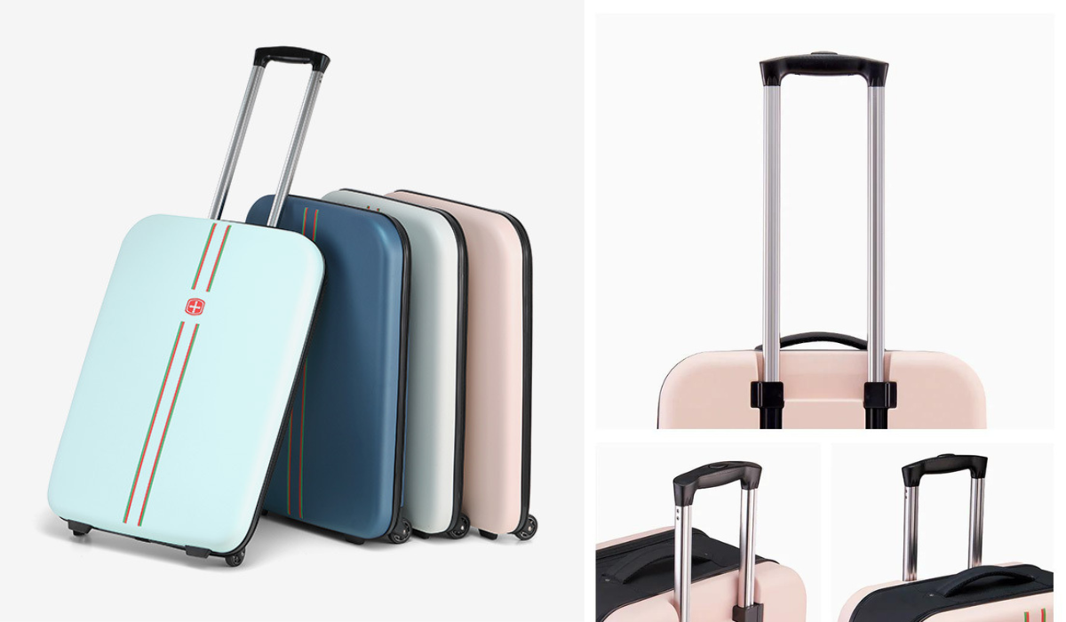 Valiza pliabila mare de calatorie, carcasa dura material ABS si PC ...