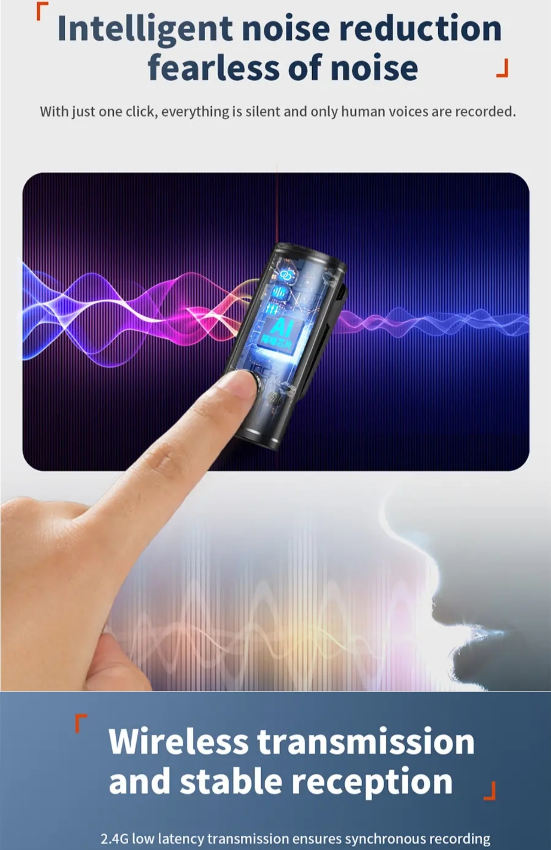 Set 2 Microfoane Lavaliera Profesionale CRISTALIS SALE™, Cu Accesorii Full, Design Unic Cu ...