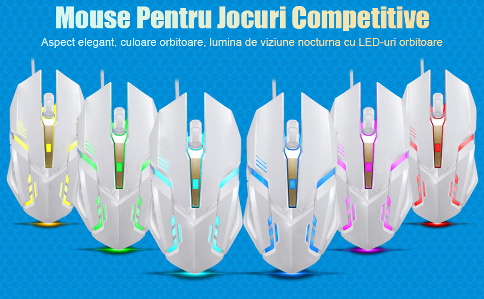 Kit Tastatura si Mouse wireless, Iluminare RGB, Impermeabil, 104 Taste ...