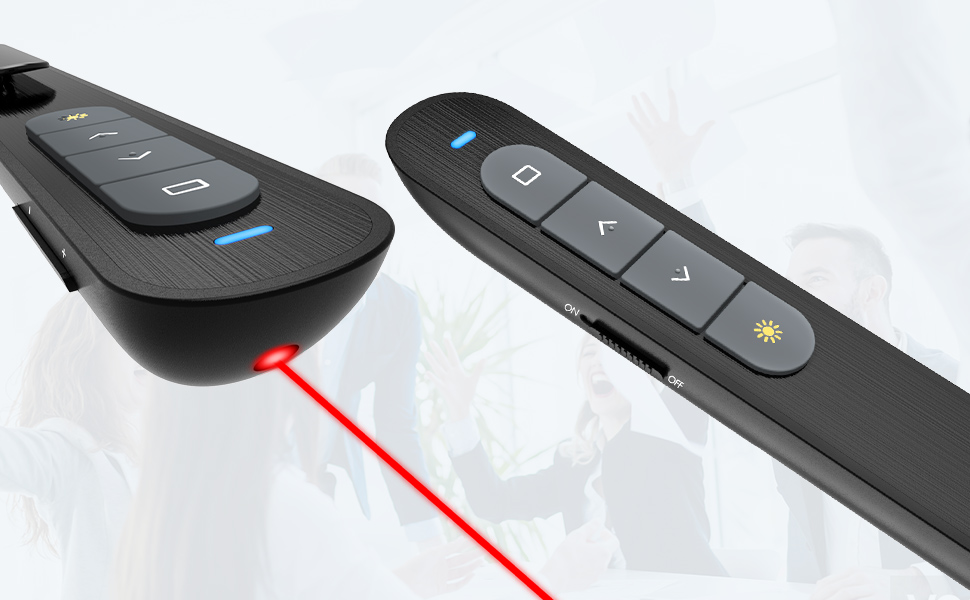 Prezentator wireless, EXCITAT, pointer laser, receptor USB A, Baterie ...