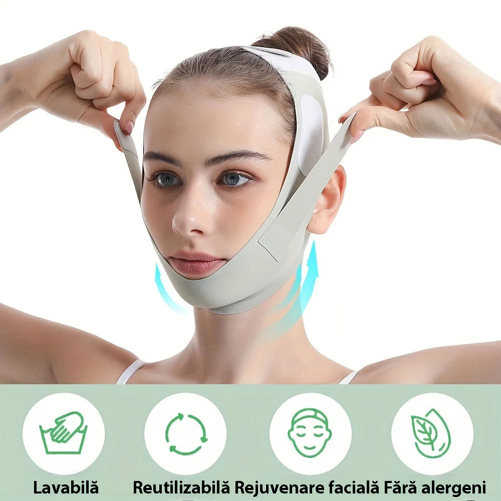 Masca lifting facial ESensio V-Neck Line pentru conturare fata, barbie ...