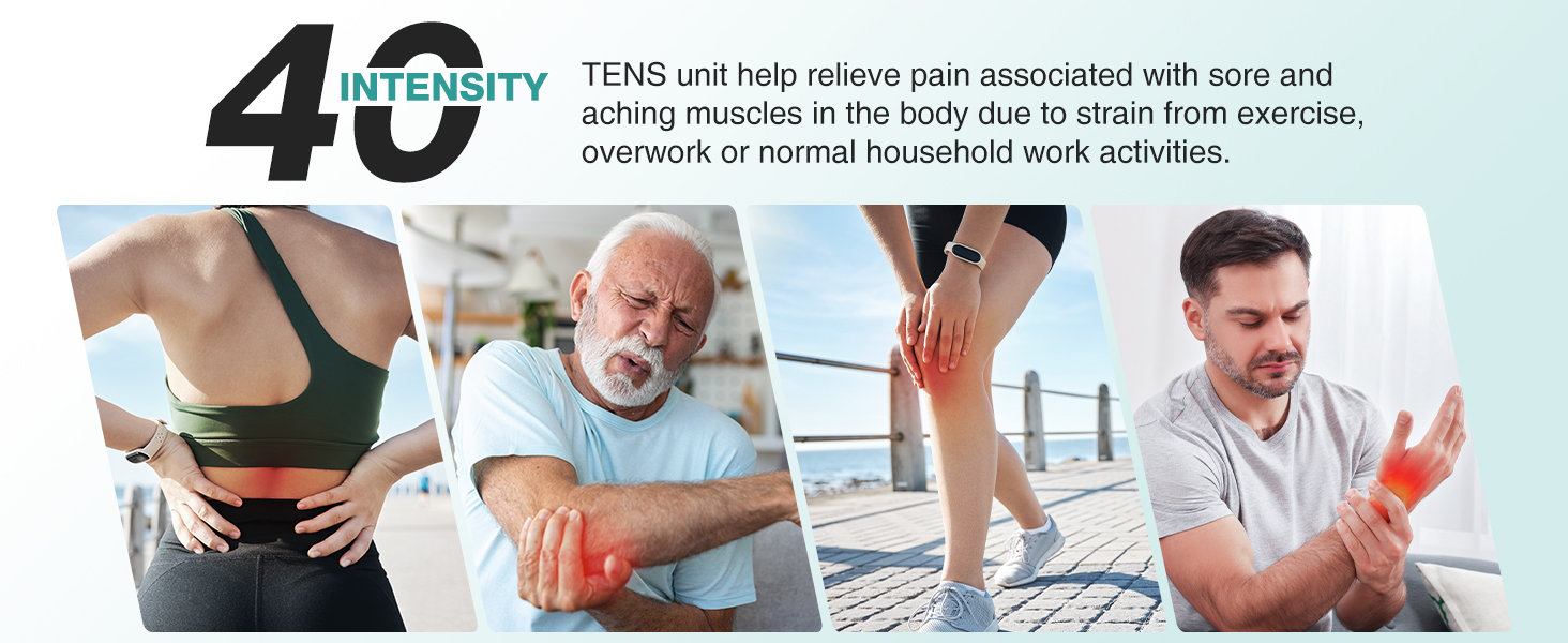 Масажор за електростимулация/физиотерапия，SHIJOOE®，4 в 1 TENS EMS ...