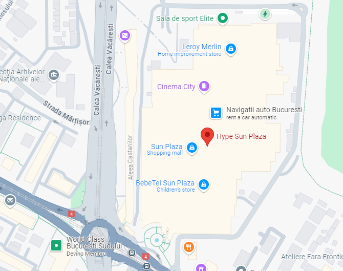 Voucher Hype Arena 300 tokens, 1 persoana, 1 intrare, 4 ore, Hype Romexpo, Hype Colosseum si ...