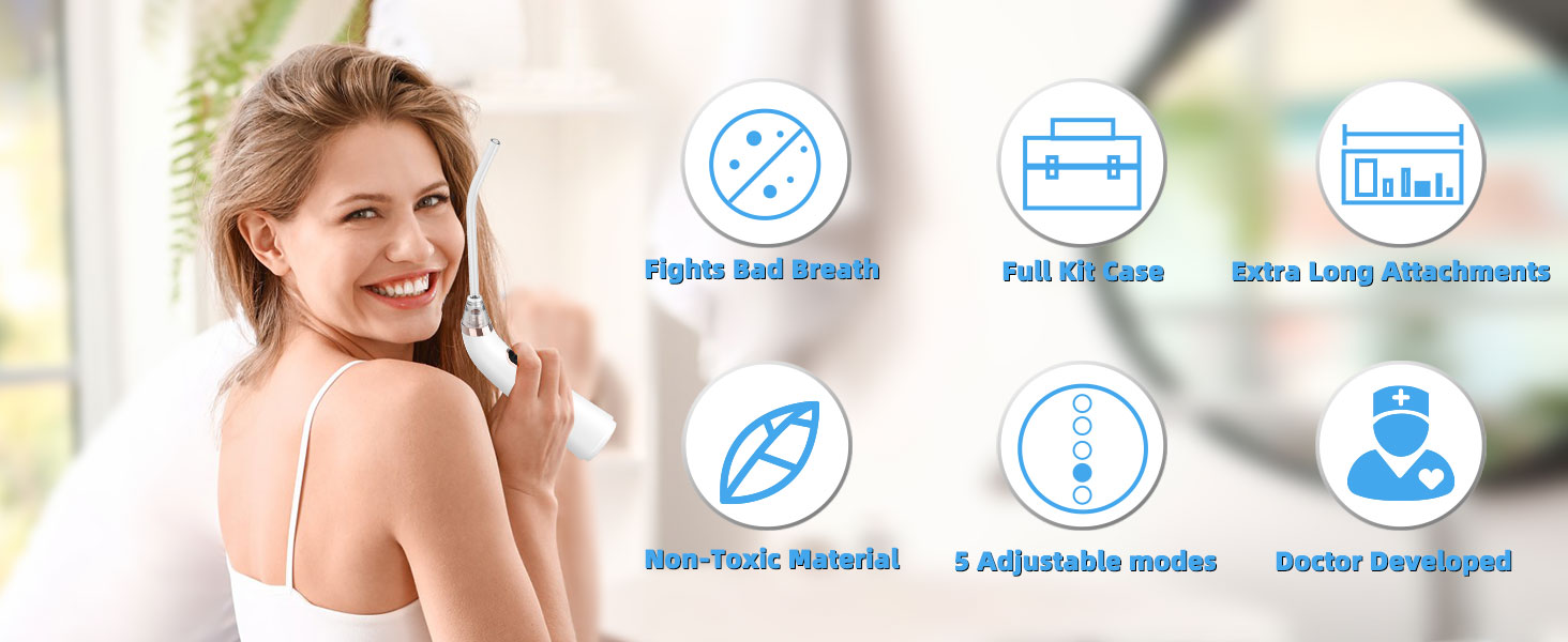 Kit Pentre curatare Amigdale，SHIJOOE®,5 Trepte de Viteza, Lupa de 5X, Lumina LED, Pentru ...